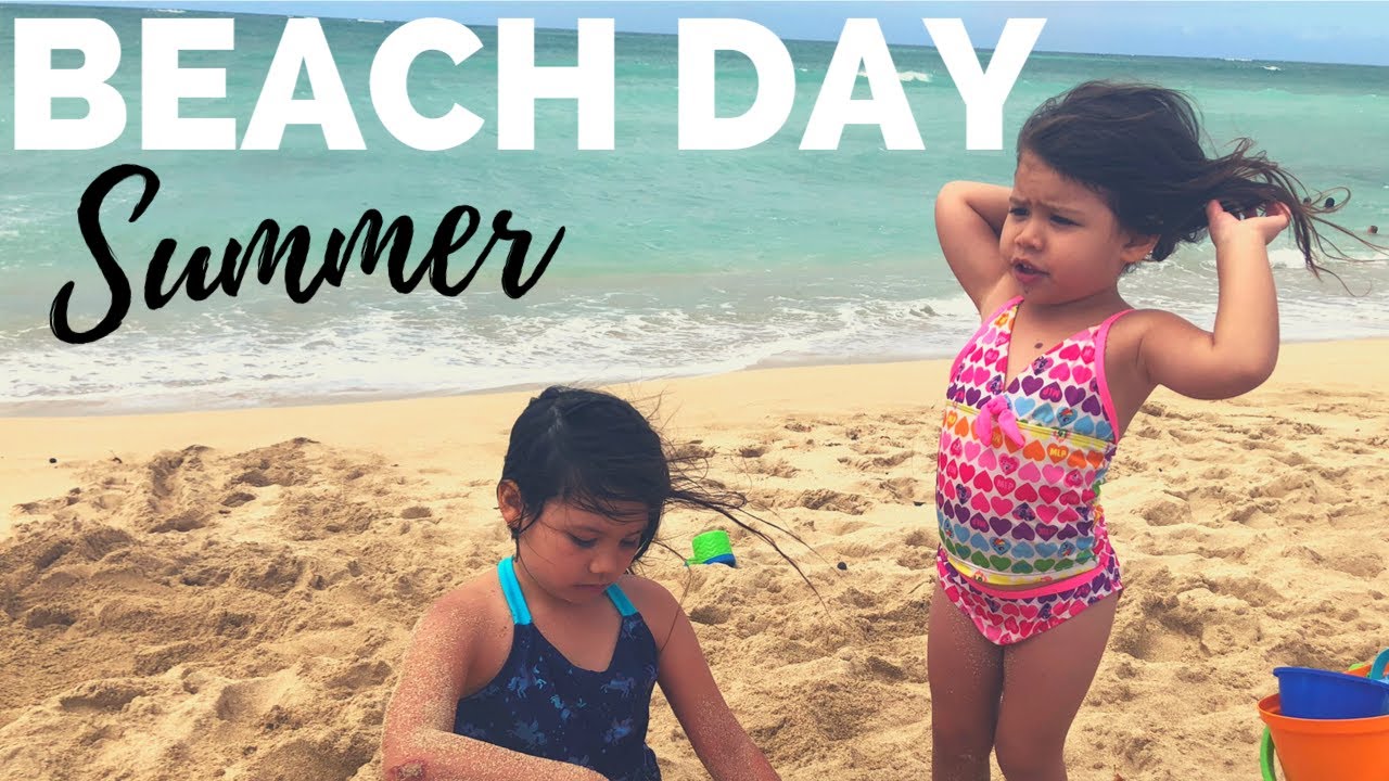 BEACH DAY IN HAWAII || HOLO HOLO KIDS - YouTube