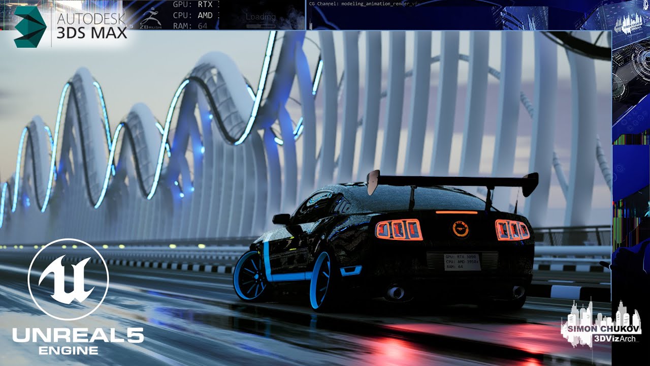 Bridge Meydan 3D Modeling 3Ds max Render Unreal Engine 5 - YouTube