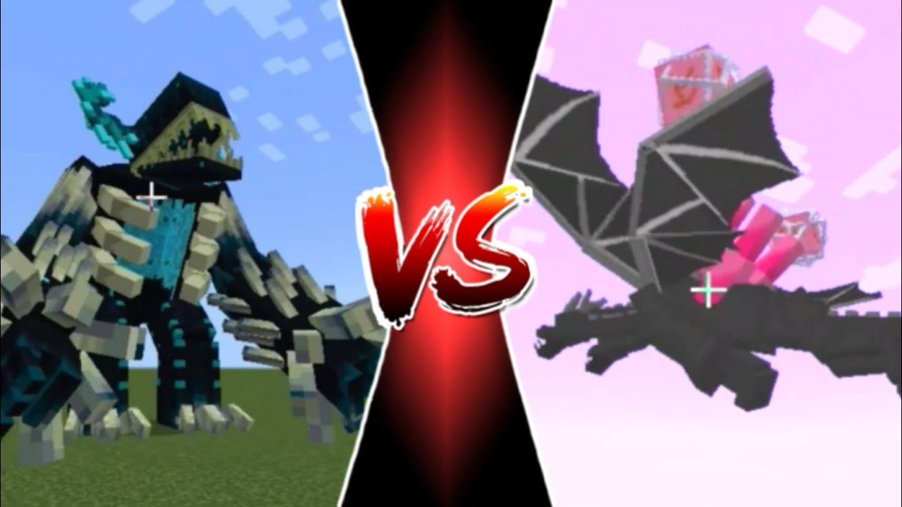 Dino Warden vs Mutant Ender Dragon in Minecraft - YouTube