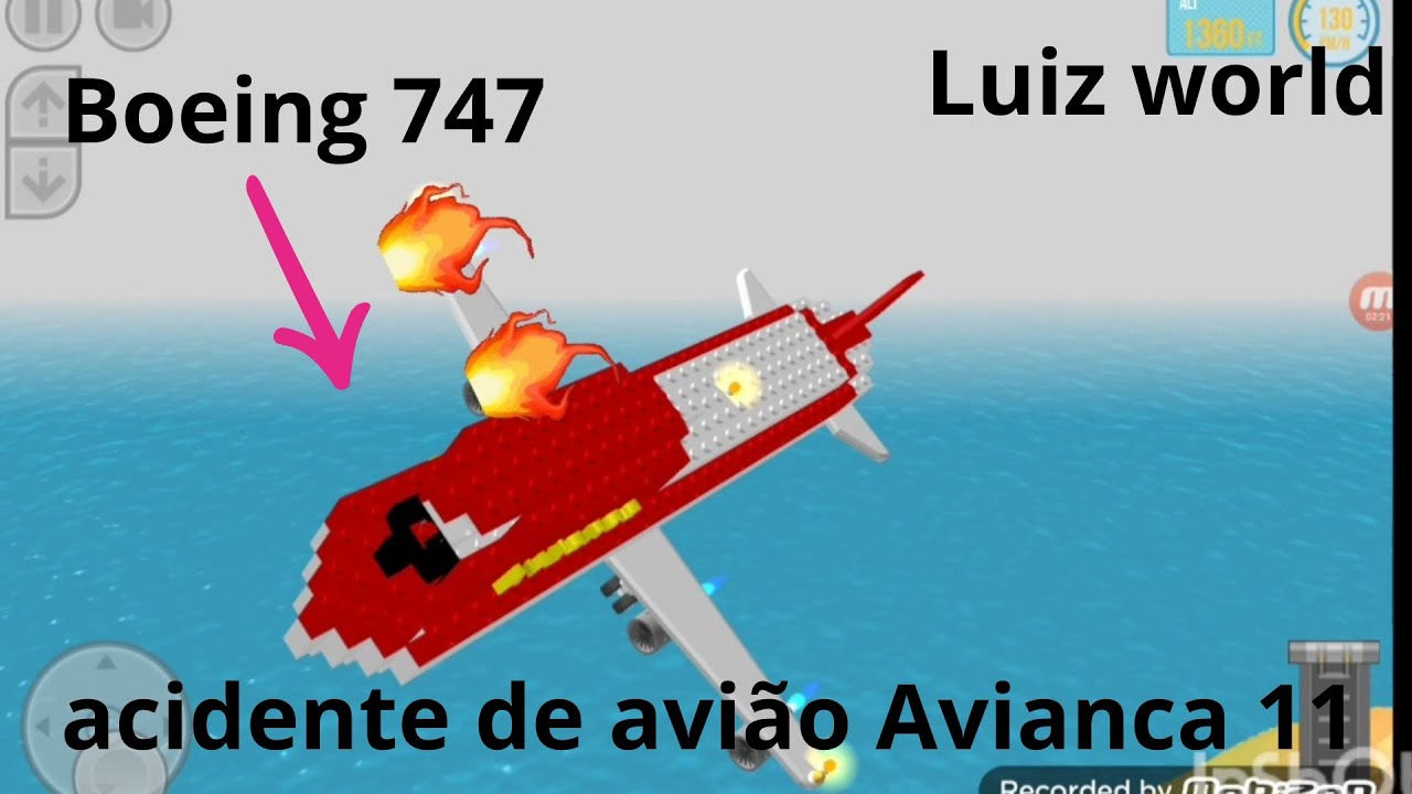 acidente de avião Avianca 11 Recriado no Draw bricks | Luiz world - YouTube