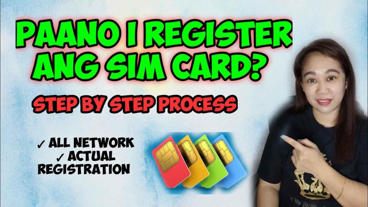 PAANO IREGISTER ANG SIMCARD. STEP BY STEP PROCESS. (All network, actual ...