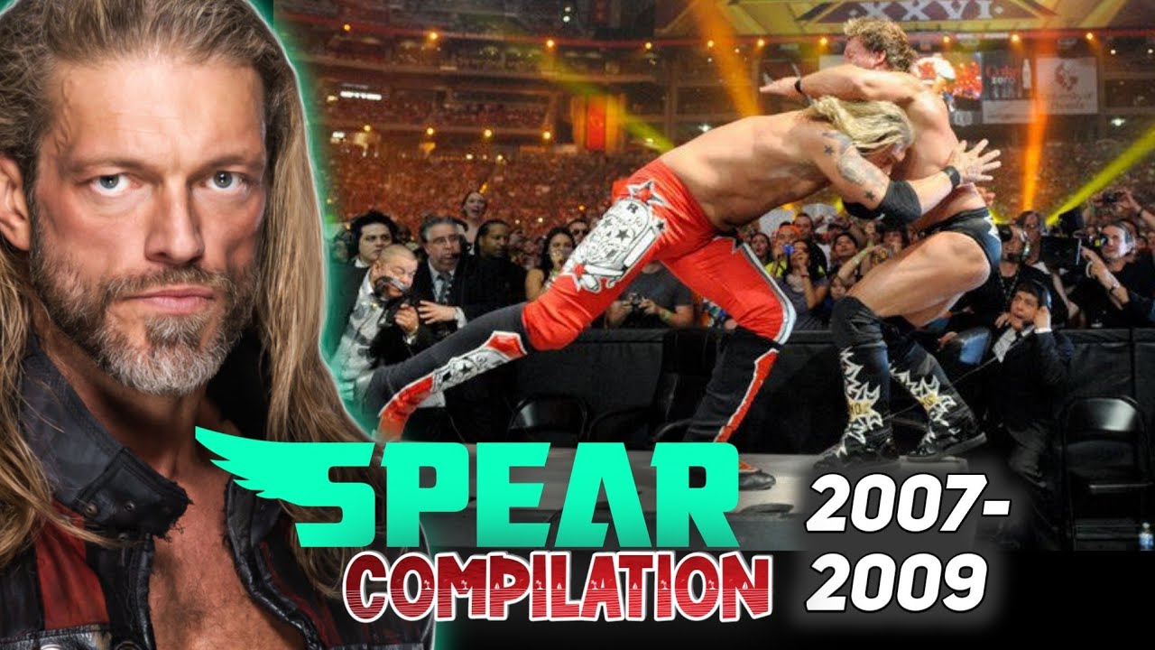 Edge Spear Compilation 2007-2009 in WWE - YouTube
