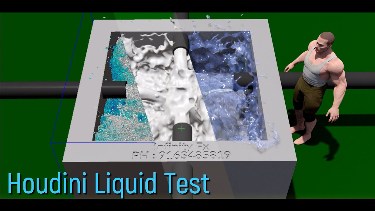 Houdini Flip Fluid Simulation || Liquid Simulation || Fluid Simulation ...