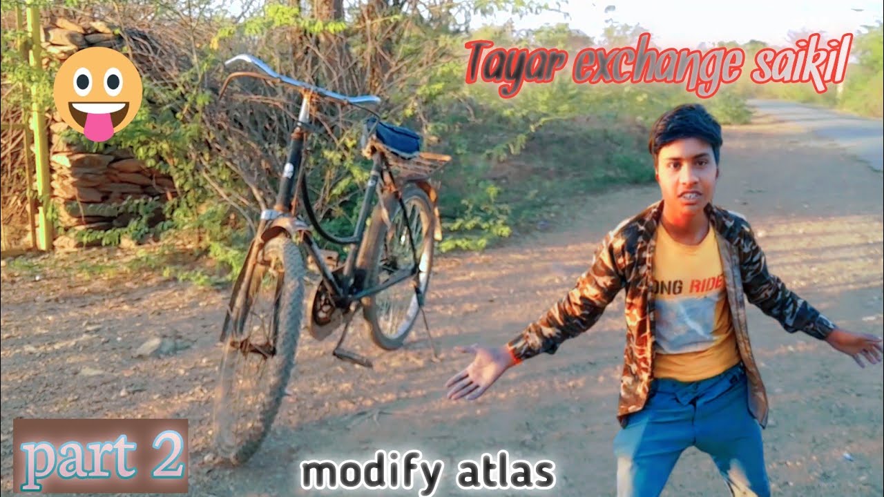 Tayar exchange saikil😱ll part 2ll modify atlas ll#newvlogs#funny# ...