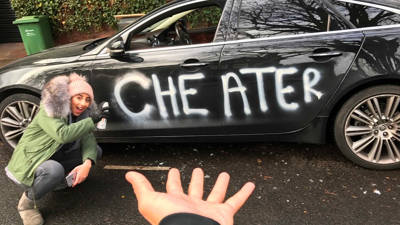 CRAZY CHEATING EX CAR PRANK!! - YouTube