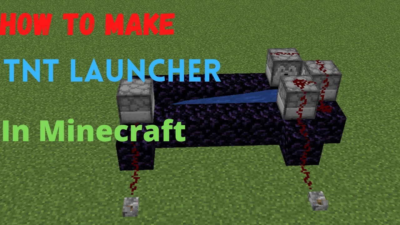 How to make a TNT Launcher in Minecraft - YouTube