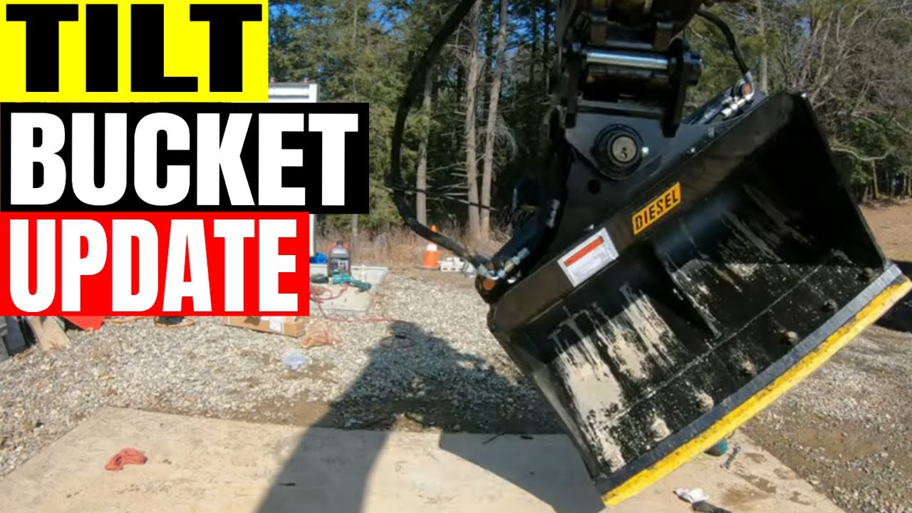 Diesel Attachment Tilt bucket update for hydraulic lines - YouTube