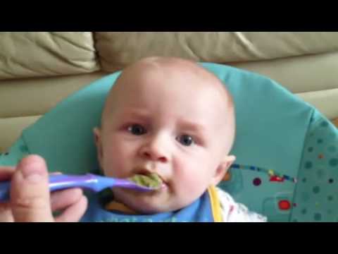 Baby Alex eating - YouTube