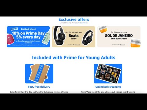 Prime for Young Adults — Gen Z Cash Back from Amazon #ad #promotion ...