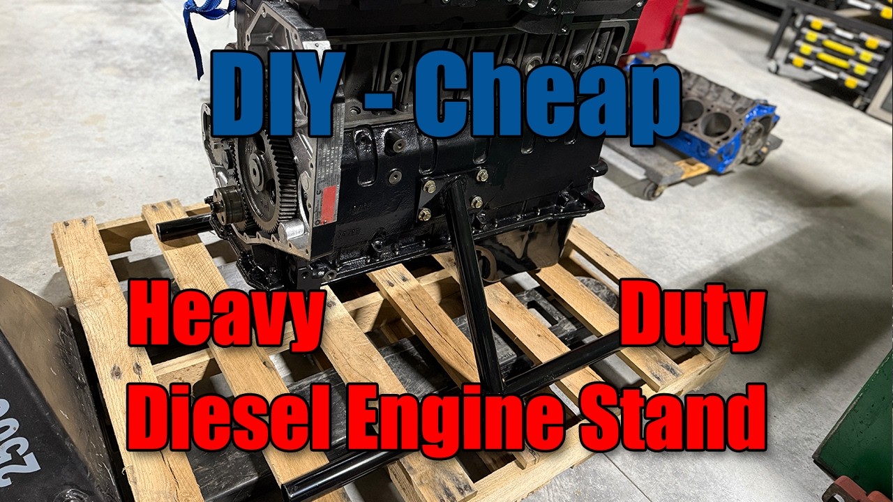 Building a Heavy-Duty Engine Stand for Diesel Engines - YouTube