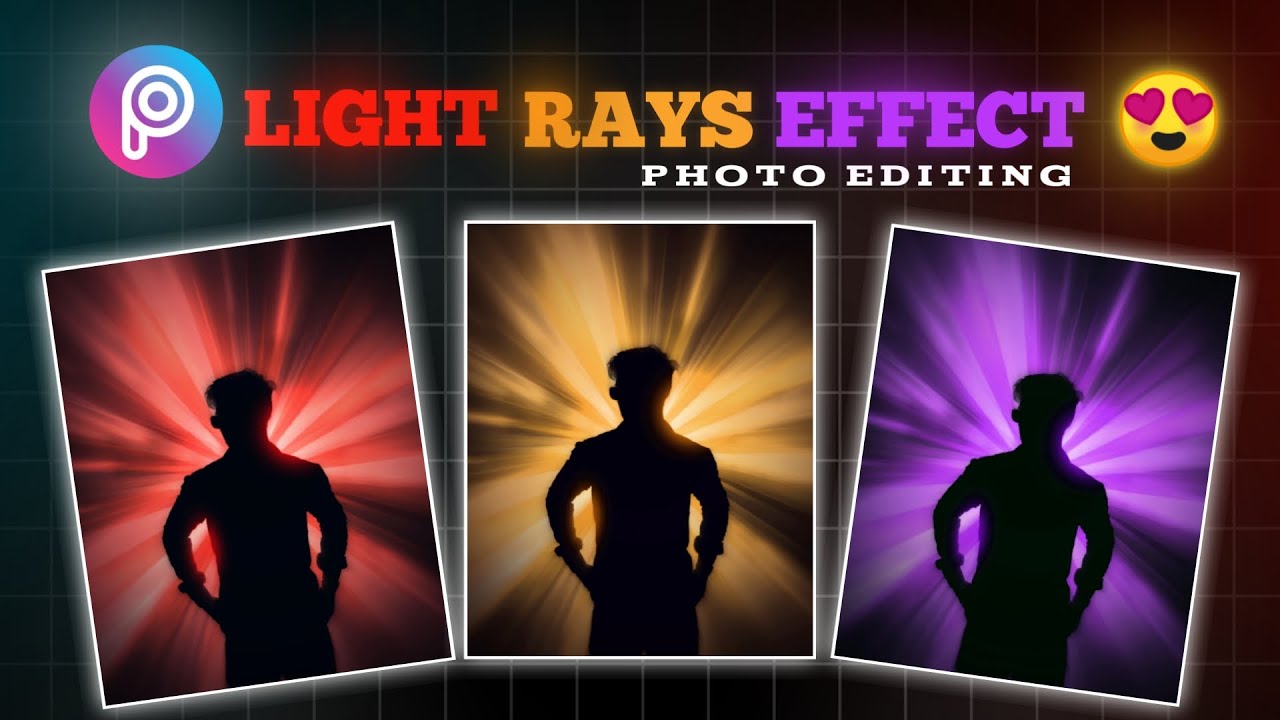 Viral Light Ray Effect Photo Editing Picsart | Dark Shadow With Light ...