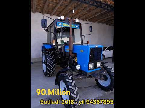 MTZ 82.1 SOTILADI 90 MLN TRAKTOR NARXLARI