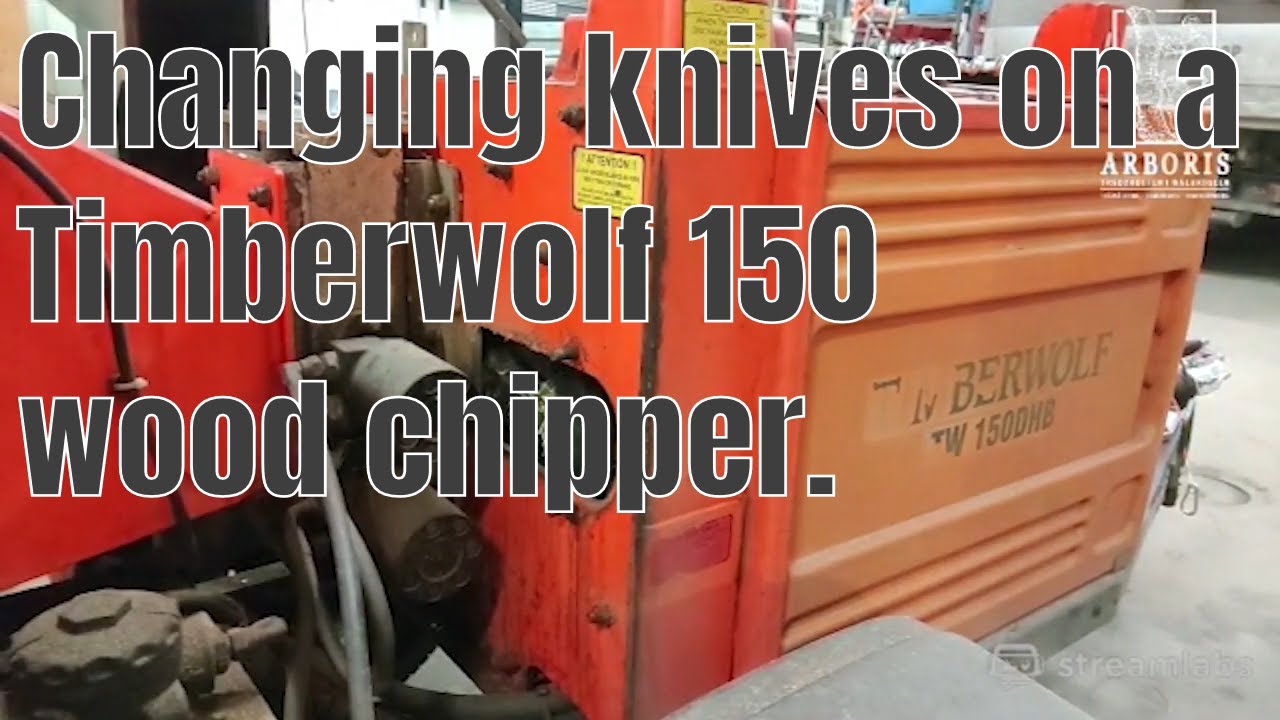 Changing knives on a Timberwolf 150 - YouTube