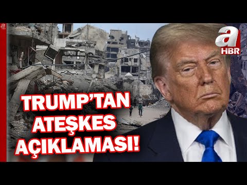 İsrail Gazze'ye saldırmaya devam ediyor! Trump'tan kritik ateşkes açıklaması! | A Haber