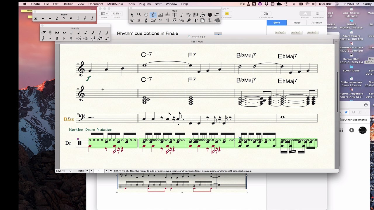 Rhythm Cues In Finale_3 common ways to do this - YouTube