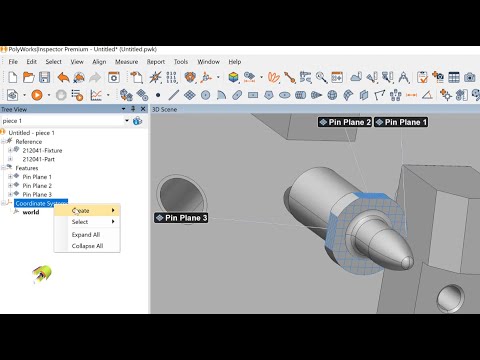 PolyWorks: Coordinate System Creation - Tool Dial In - YouTube