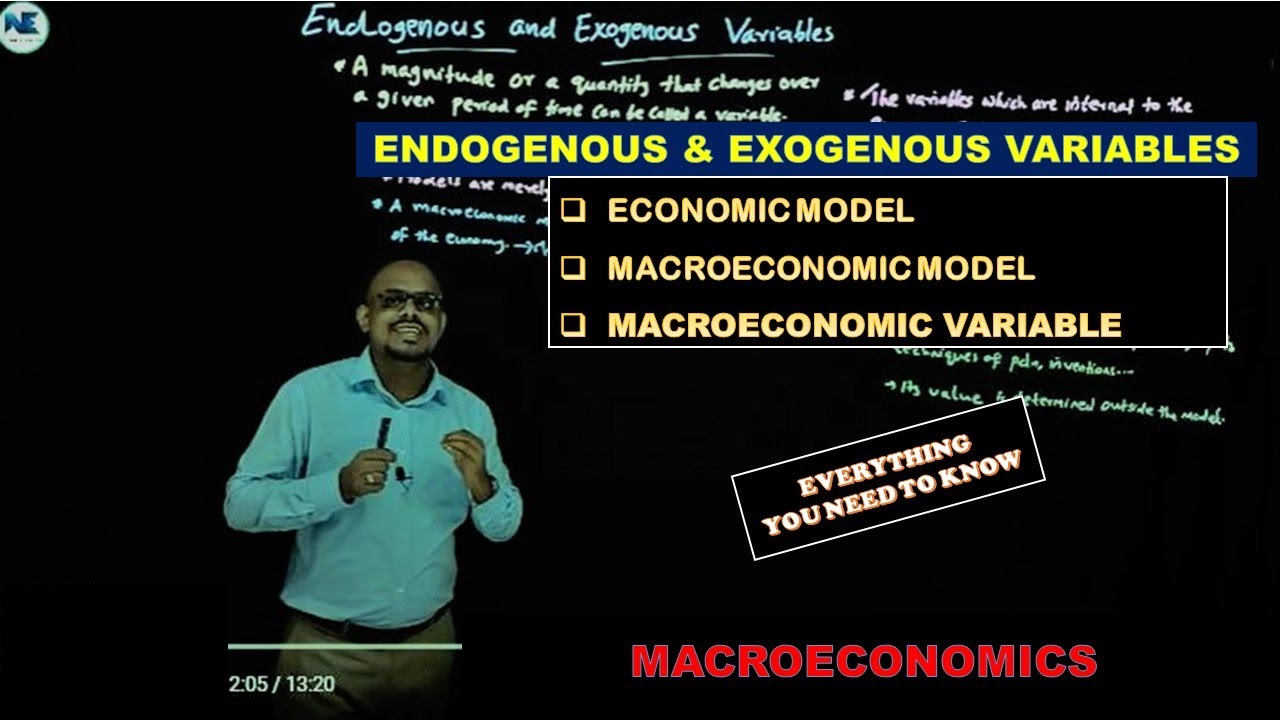 ENDOGENOUS & EXOGENOUS VARIABLES - MACROECONOMIC MODEL - MACROECONOMICS ...