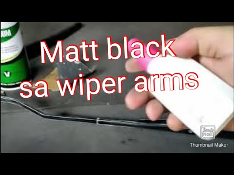 spray natin ng matt black ang wiper arm ni honda civic eg hatch - YouTube