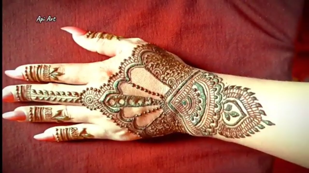 Crazy Henna Design #mehndi #henna #backhandmehndi #apiart - YouTube