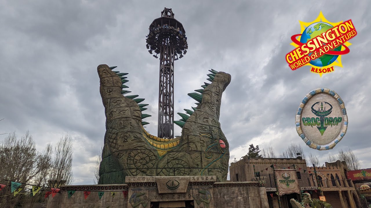 Croc Drop Area Walkthrough in 4K - All Angles and Off Ride POV at ...