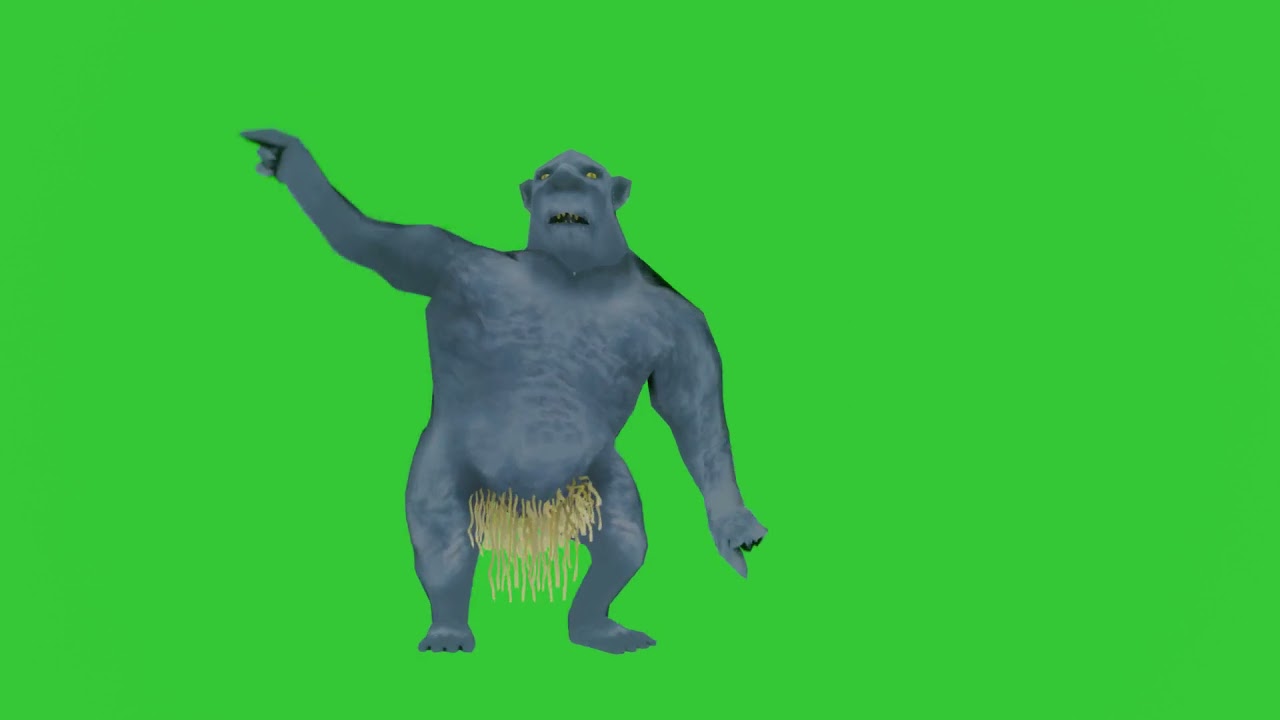 Valheim dancing troll on green screen #2 - YouTube