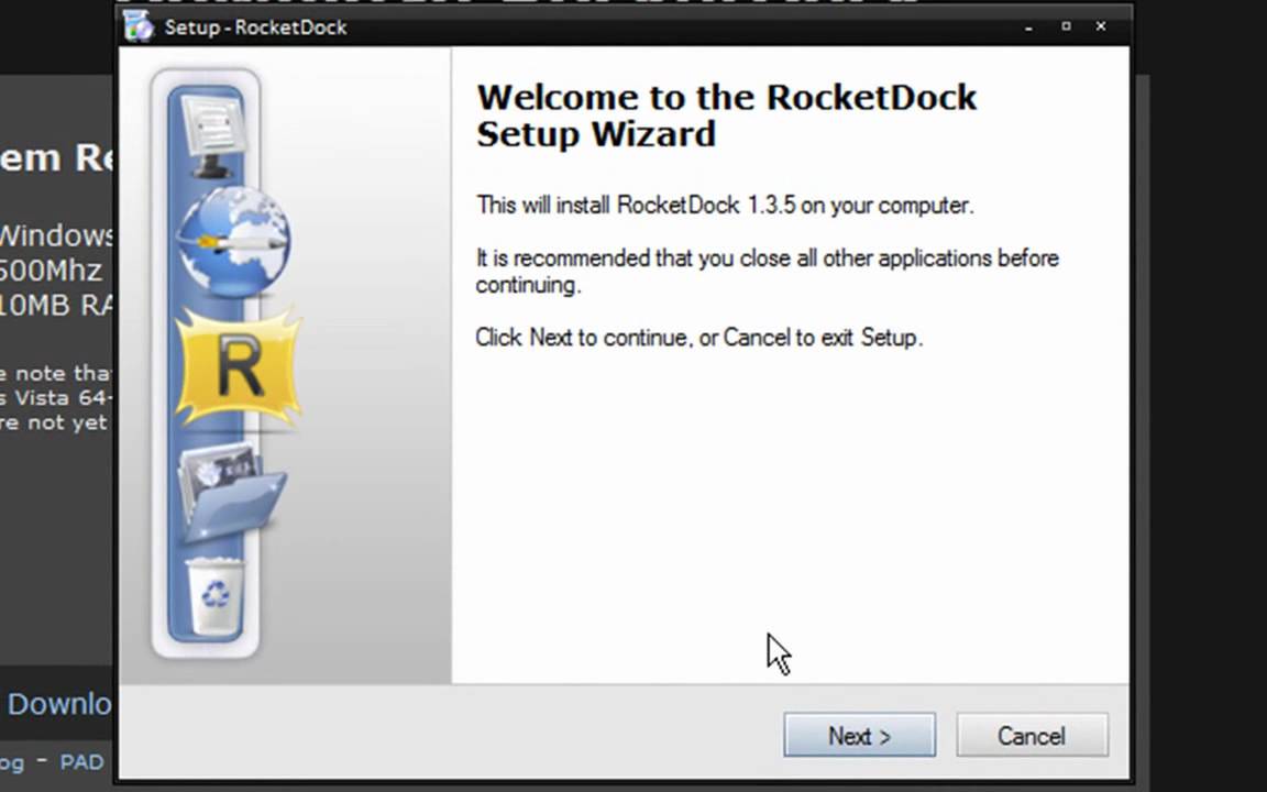 Getting a Dock for Windows XP, Vista and 7 in less than 1 minute - YouTube