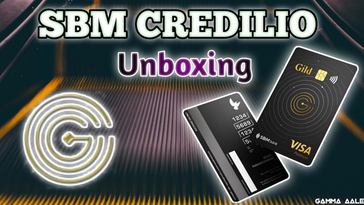 SBM GILD CREDILIO credit card unboxing | credilio | Best FD Backed Credit card | #creditcard # ...