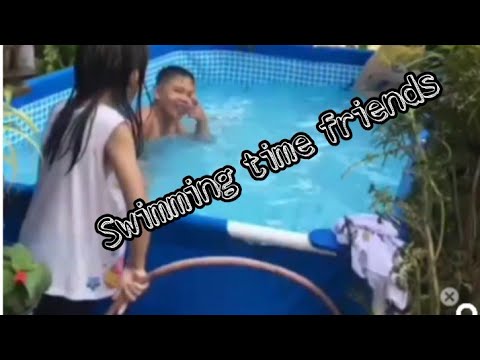 Mark swimming before luckdown laro sa mall asia with family - YouTube