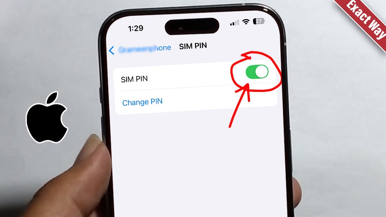 iPhone 16 Pro/16 Pro Max: How to Turn On SIM Pin on iPhone - YouTube