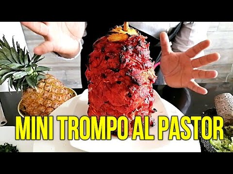 Como hacer un MINI TROMPO de CARNE AL PASTOR// sin COMPLICACIONES/ (con ...