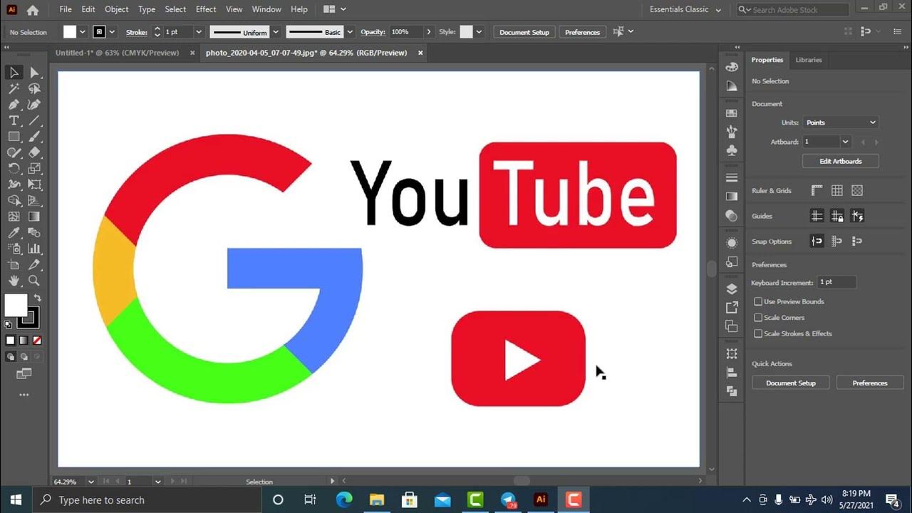 How To Makr Google And Youtube Logo | Baro sida lo sameyo google iyo ...