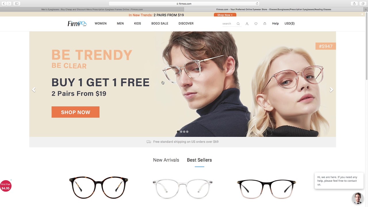 Firmoo Eyewear (Optical Online Store), 50% discount on the description ...