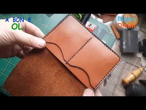 DERİ  KARTLIK (DERİ CÜZDAN LEATHER WALLET ) NASIL YAPILIR - Bilgin Olsun Youtube Video