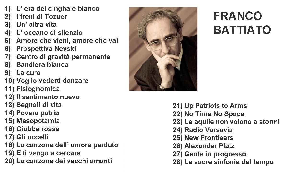Franco Battiato - YouTube