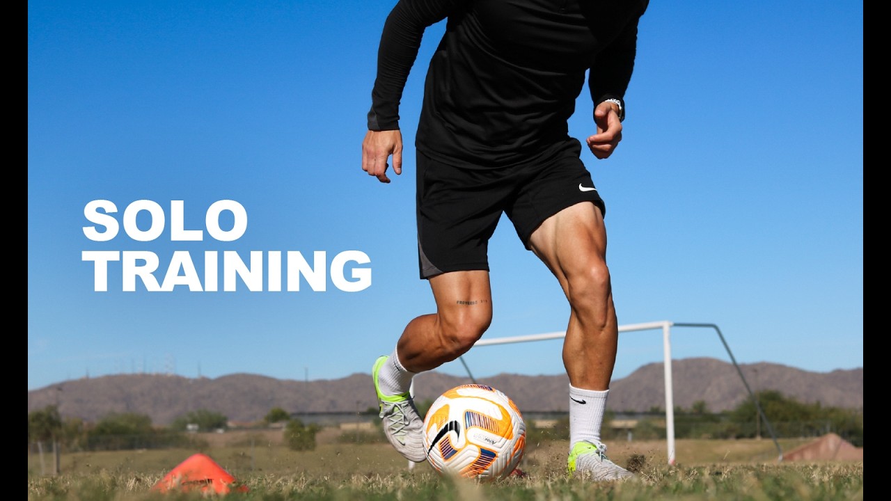 SOLO SOCCER TRAINING SESSION - DRIBBLING DRILLS to improve your BALL ...