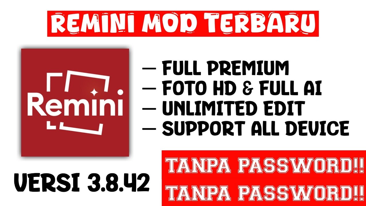 UPDATE🔥 REMINI MOD PRO APK TERBARU || Tanpa Password || Terbaru 2025 - YouTube