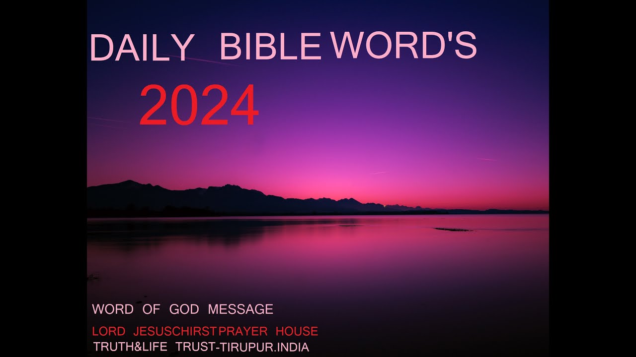 JANUARY 28th- 2024 "Daily BIBLE Verses" - YouTube