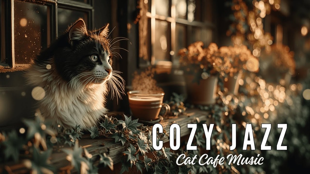 Cozy Jazz & Cat Cafe Music ~ Relaxing Jazz for Study, Work, Sleep ...