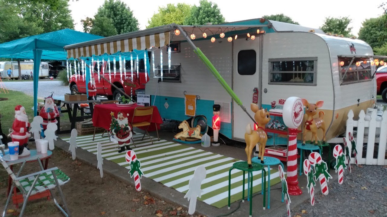 Preview of Vintage Camper Rally- Christmas in July & Santa In A Vintage ...