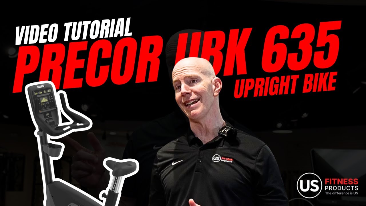 How To Use the Precor UBK 635 Upright Bike | Seat Setup, Console ...