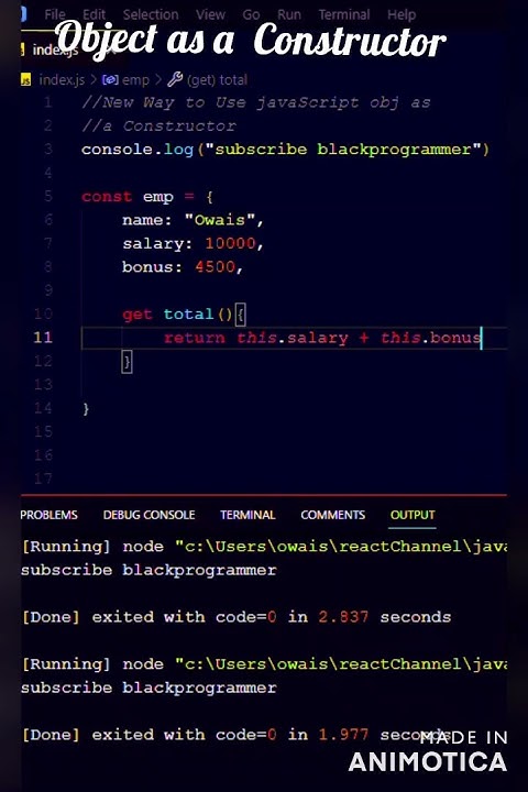 New Way To Use Javascript Object As A Constructor Shorts Javascript Programming Ytshorts