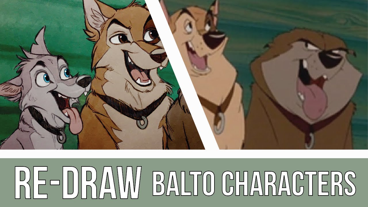 Speed Drawing | Balto Characters [RE-DRAW] - YouTube