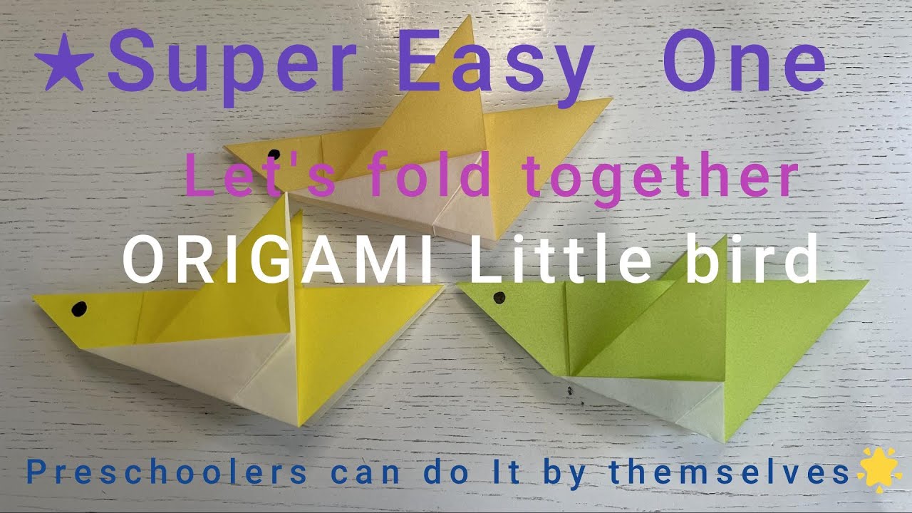 How to fold an Origami Little Bird~Step by Step~ Tutorial - YouTube