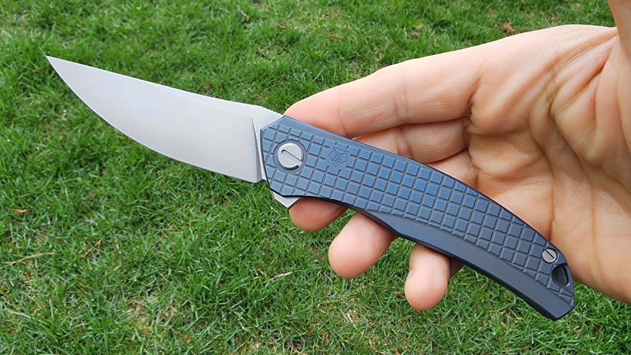 Shirogorov Knives Quantum Blue MonkeyEdge FRAG pattern. - YouTube