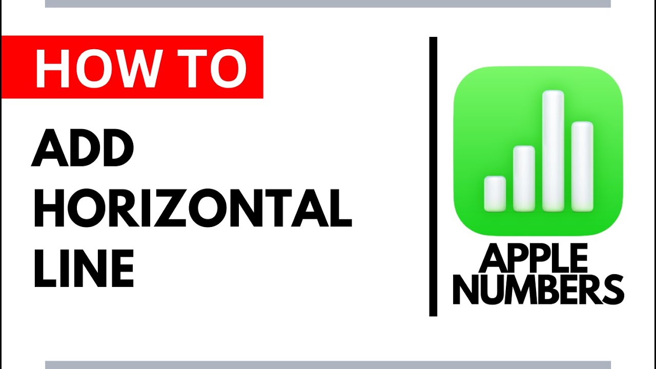 How to Add a Horizontal Line in Apple Numbers - YouTube