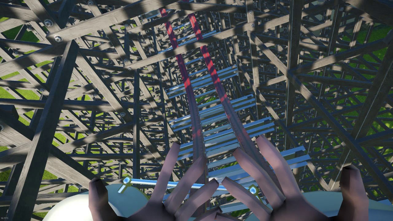 testing out my first custom roller coaster on Planet coaster - YouTube