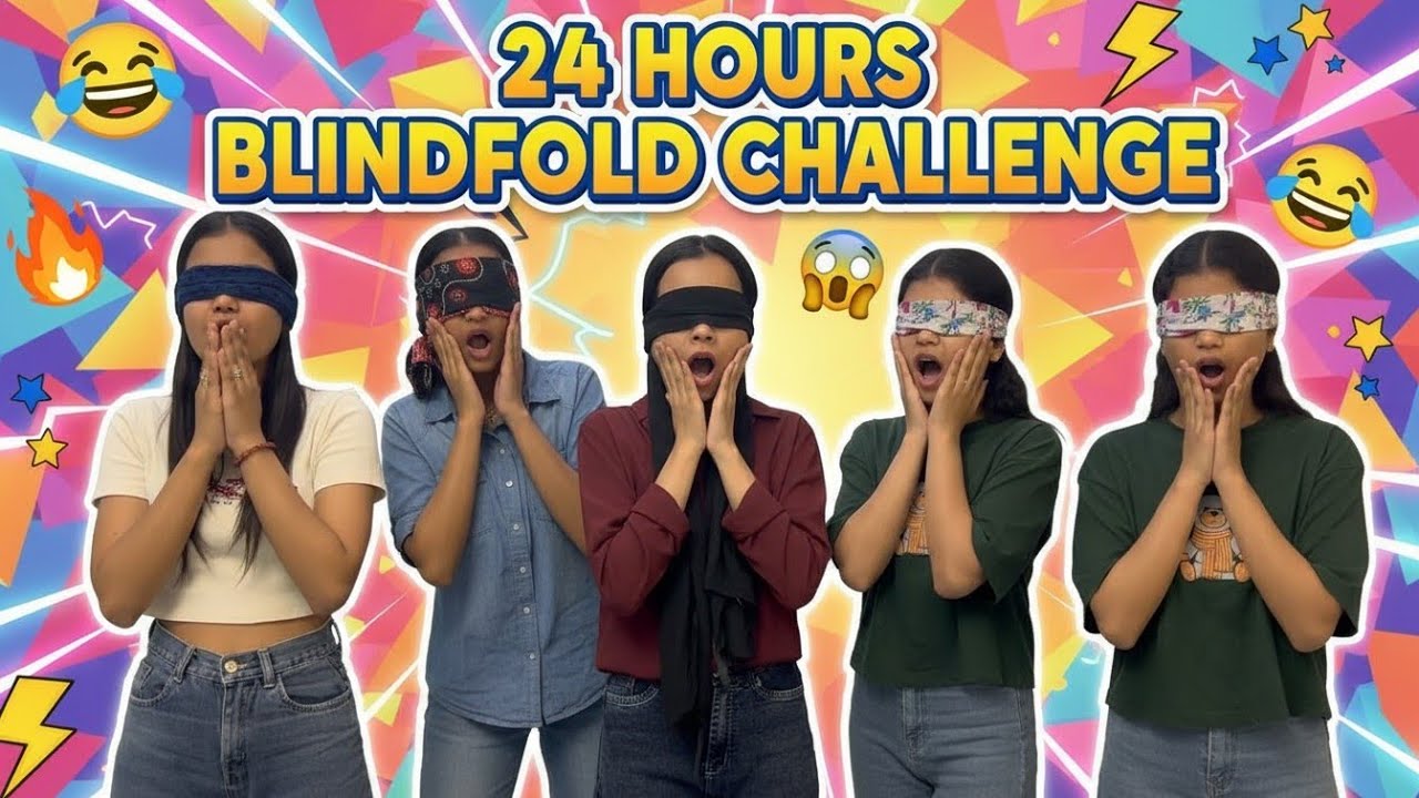 24 Hour Blindfold Challenge 🤯 You Wont Believe What Happened