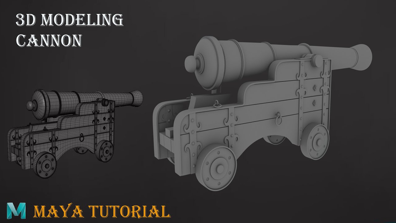Modeling Cannon | Autodesk Maya Tutorial 2023 - YouTube
