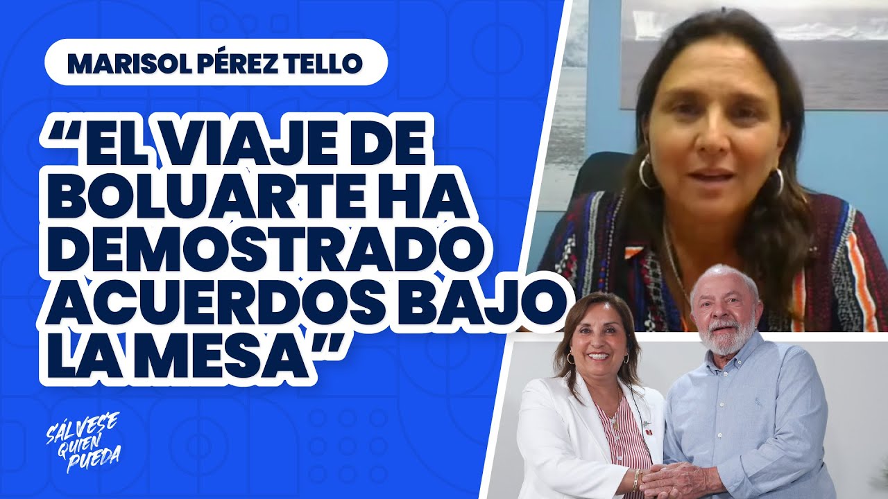 Marisol Pérez Tello: "También hubiese autorizado la salida de Alberto ...