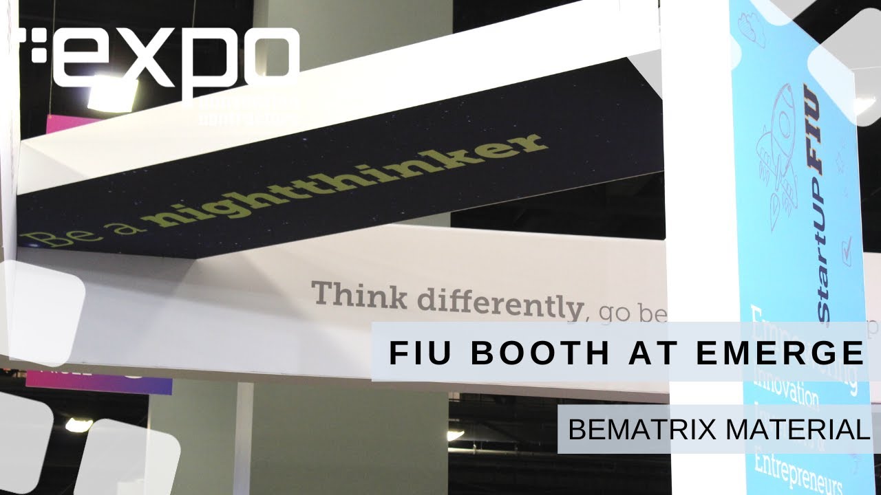 beMatrix custom booth | 💡 INTERACTIVE BOOTH FOR FIU AT EMERGE - YouTube